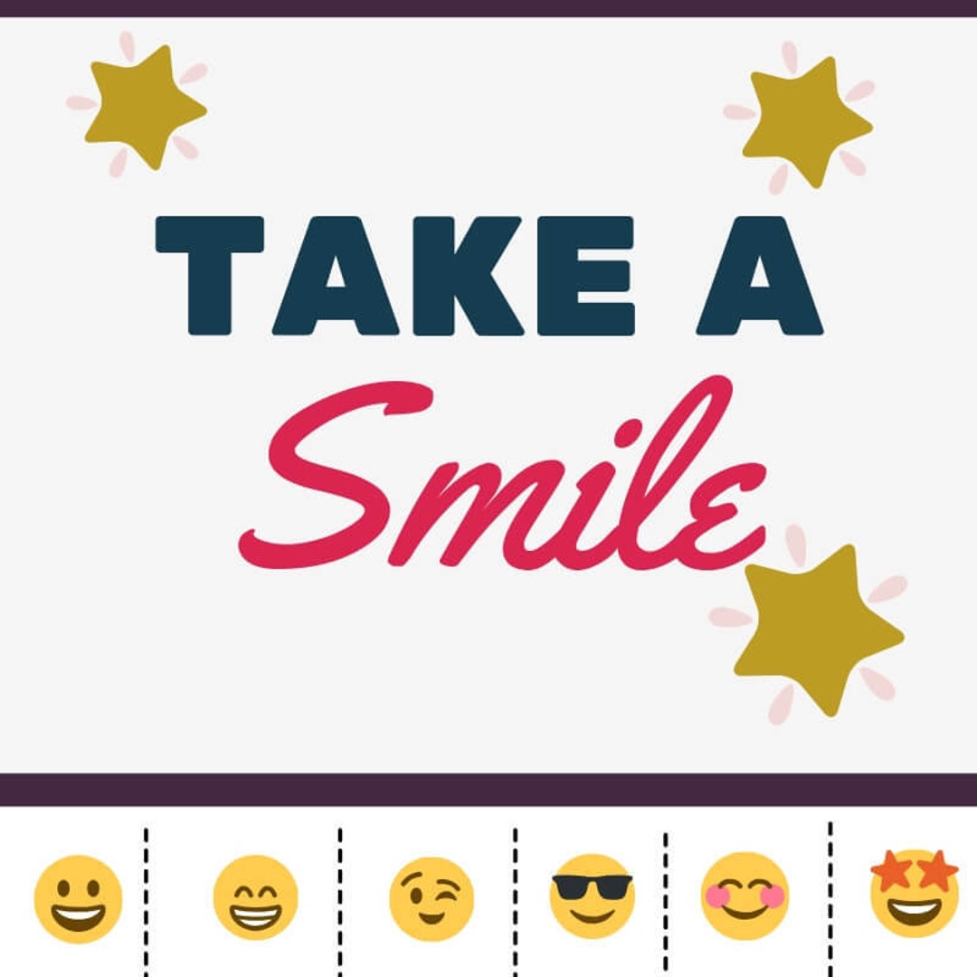 Take a Smile Printable Downloadable Cubicle Accessories Cubicle Decor ...