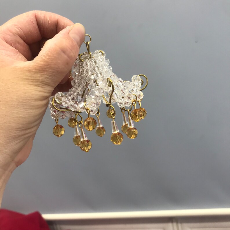Handcrafted Crystal Car Chandelier: Elegant Auto Mirror Ornament - Etsy