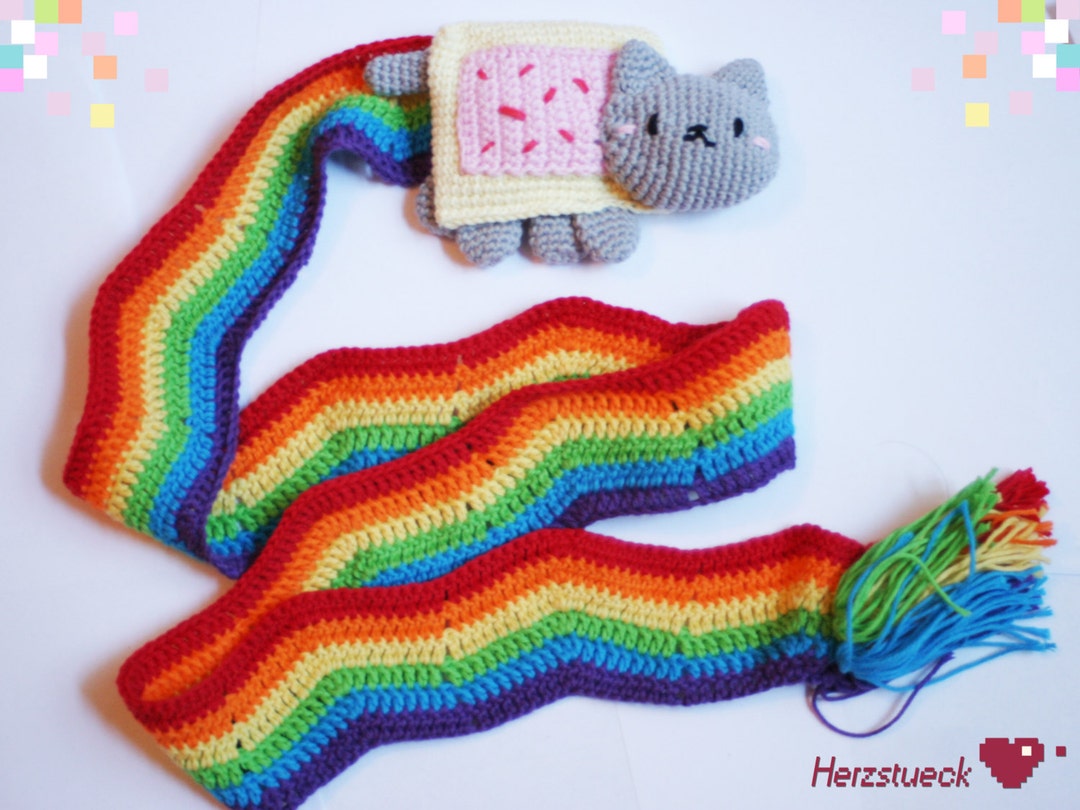 Nyan Cat Scarf - Etsy