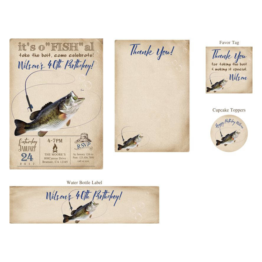 Bass Fishing Banquet Invitation Sample
