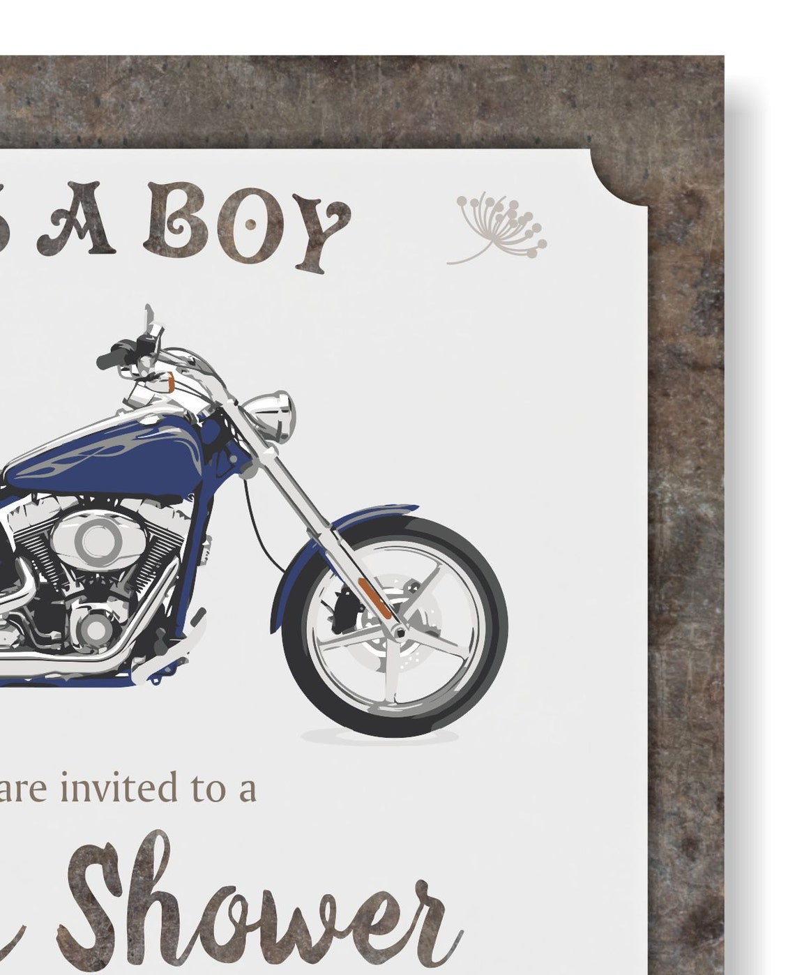Motorcycle BABY Shower Invitation, Baby Shower Boy, Baby Boy Shower ...