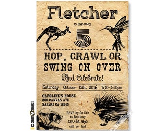 Kangaroo Birthday Party Invitation - Etsy