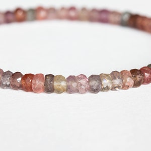 Spinel Beaded Bracelet, Dainty Multi Colored Gemstone Jewelry - Etsy
