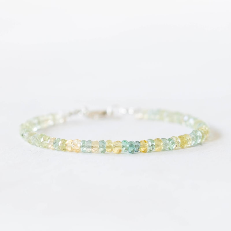Multi Beryl Beaded Bracelet - Etsy