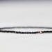 Black Spinel Stretch Bracelet Ultra Delicate Faceted Tiny - Etsy