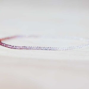 Ultra Delicate Spinel Stretch Bracelet With Clear Quartz, Multi Colored ...