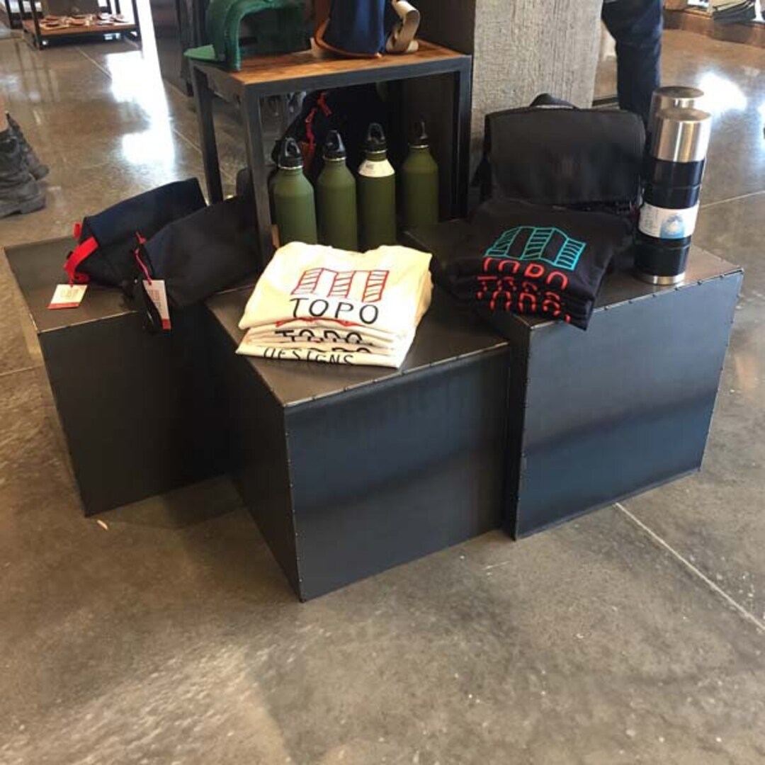 Four Piece Steel Retail Display Cube Set FREE Shipping Handmade in ...