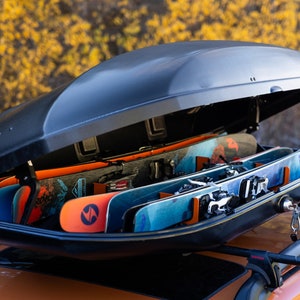 Universal Ski Rack for Rooftop Cargo/ski Box, SUUS Rack, Thule, Yakima ...