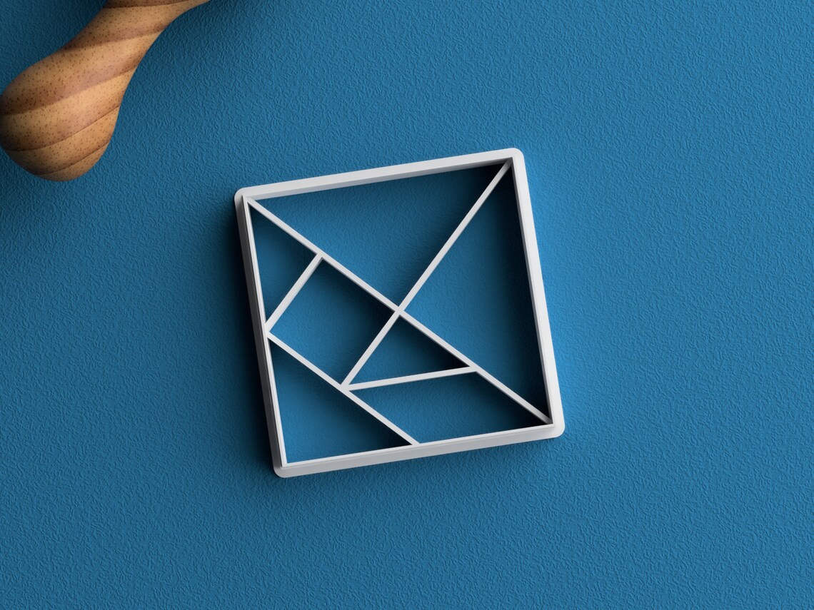 Tangram Cookie Cutter Math Teacher Gift Math Cookie Cutter - Etsy