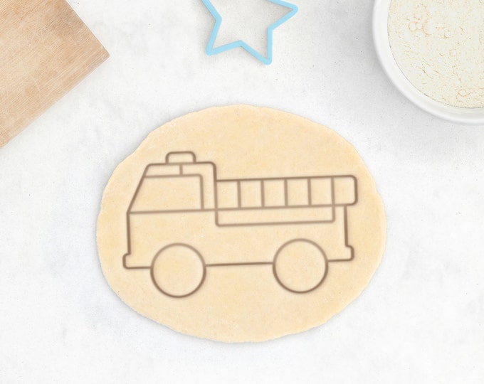 Firefighter Cookie Cutter Fire Truck Cookie Cutter Flame | Etsy