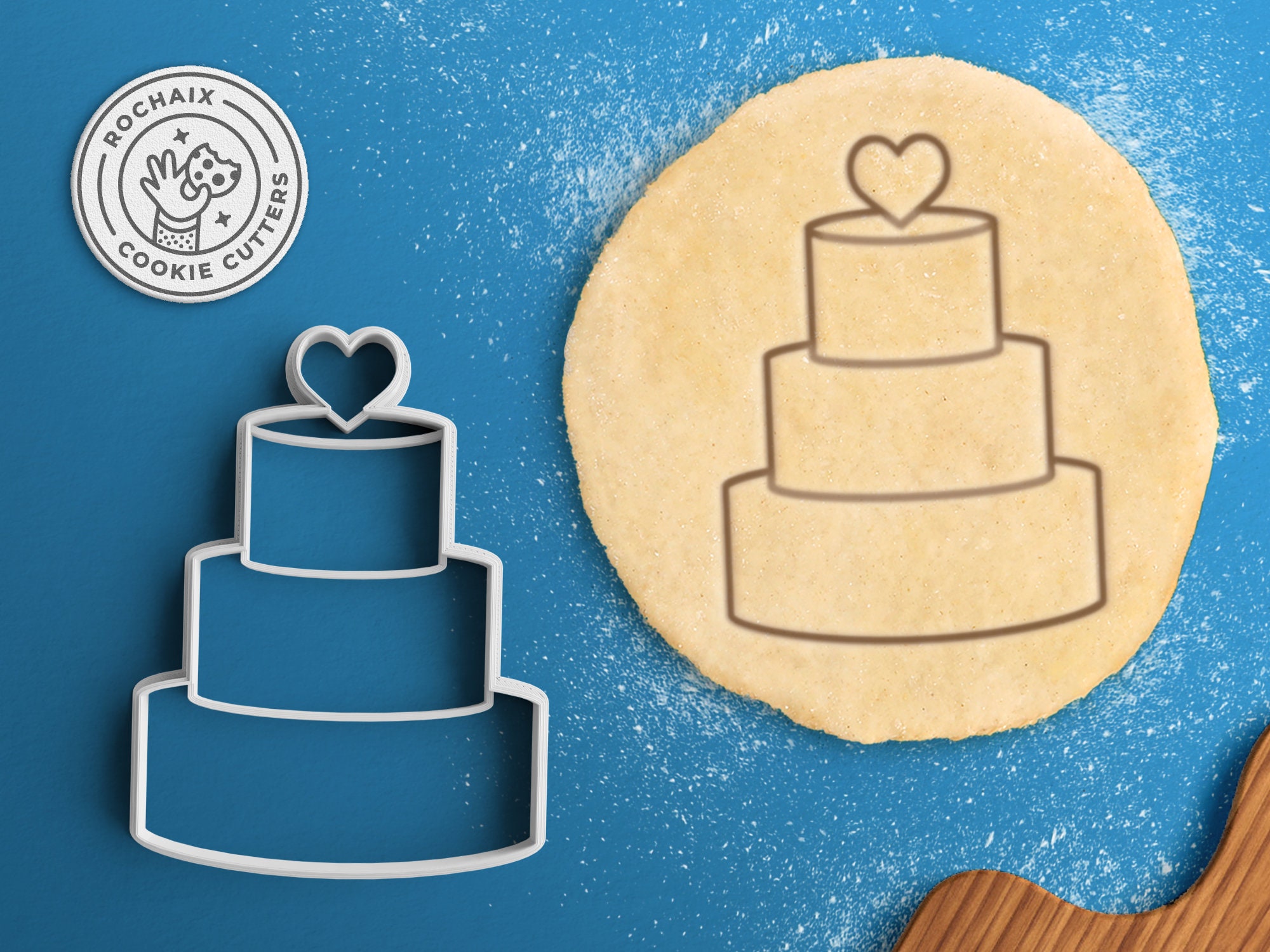 Wedding Cake Cookie Cutter Wedding Dress Cookies Engagement | Etsy