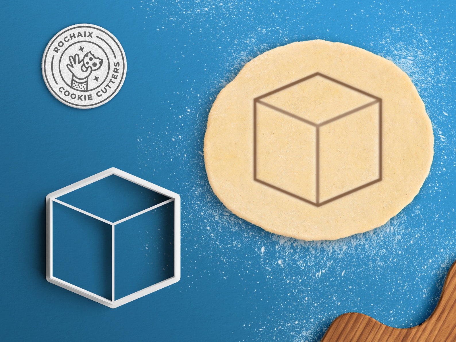 Cube Cookie Cutter Geometric Cookie Cutter Minimalist Tile - Etsy