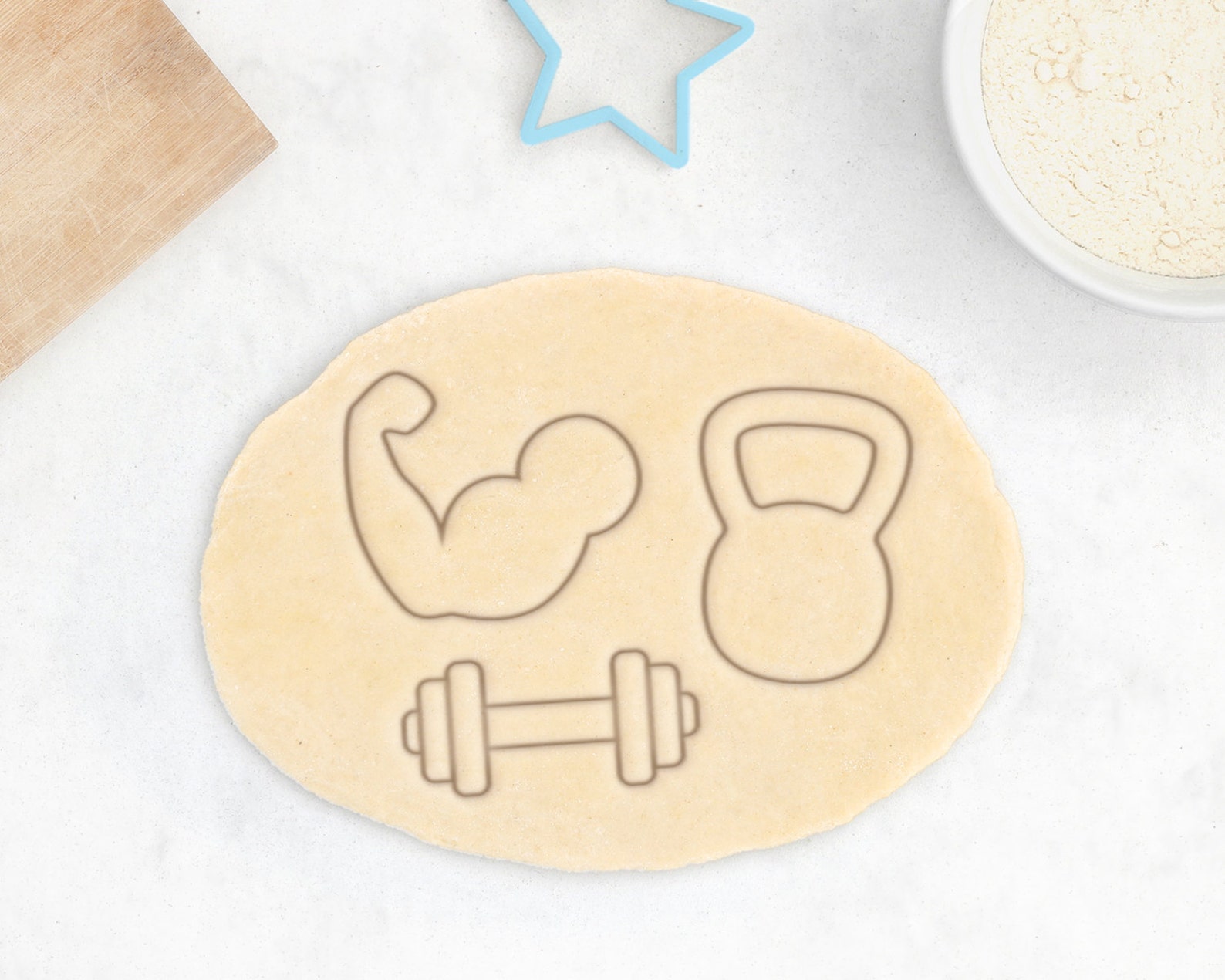 Barbell Cookie Cutter Gym Cookie Cutter Fitness Cookie | Etsy