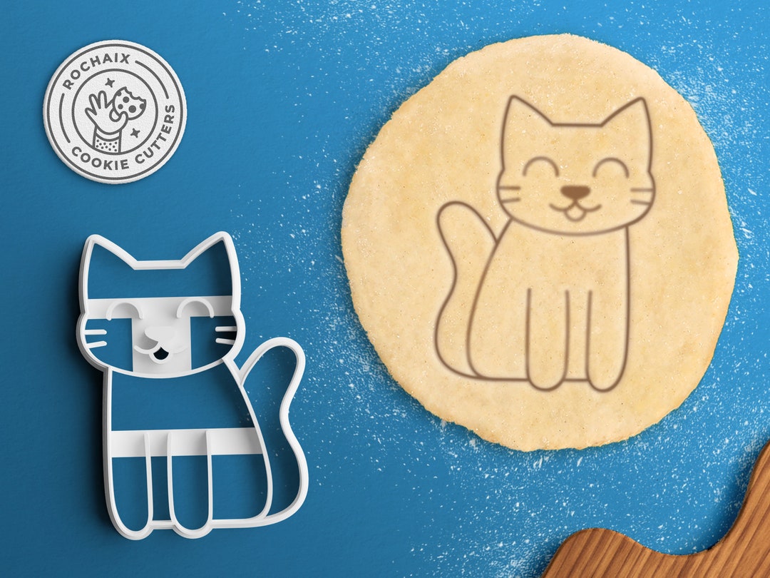 Fluffy Cat Cookie Cutter - Cute Cat Paw Cookie Cutter Crazy Cat Lady ...