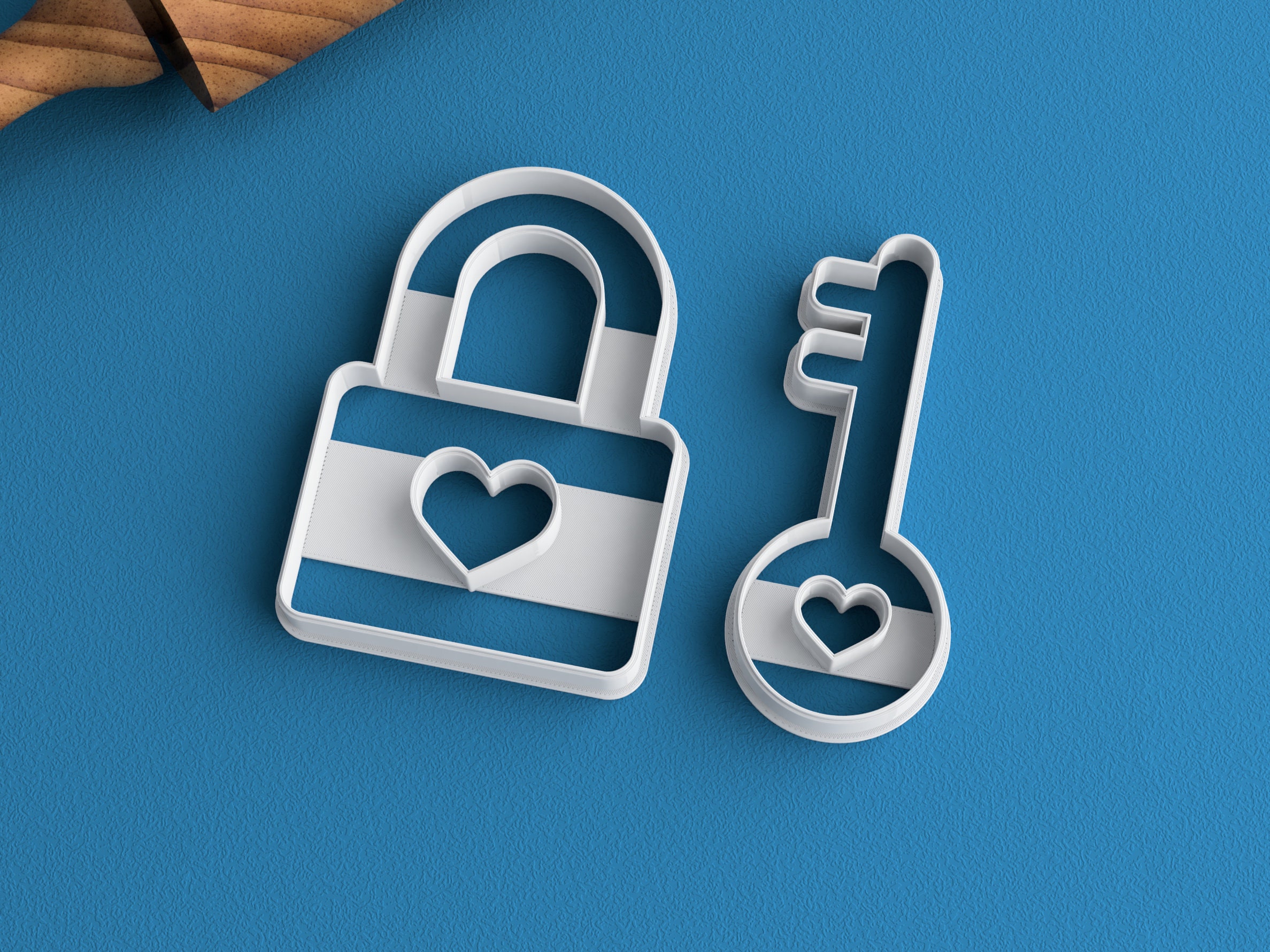Key Cookie Cutter Love Cookie Cutter Lock Cookie Cutter - Etsy