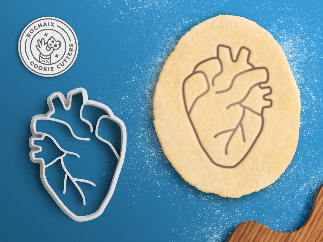 Anatomical Heart Cookie Cutter - Medical Student Gift Halloween Cookie ...