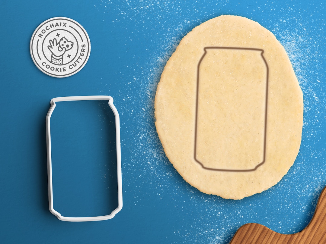 Soda Can Cookie Cutter – Beer Can Cookie Cutter Beer Bottle Cookie ...
