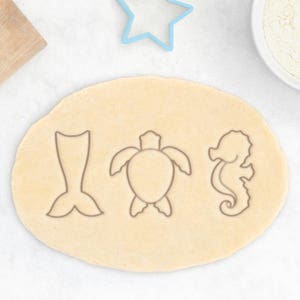 Sea Turtle Cookie Cutter Sea Cookie Cutter Mermaid Cookie | Etsy