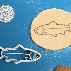 Salmon Cookie Cutter - Trout Cookie Cutter Fish Cookie Cutter Fisherman ...