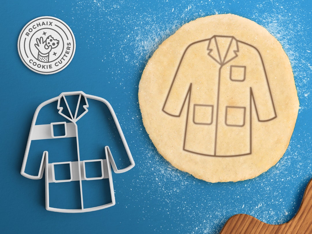 Lab Coat Cookie Cutter – Medical Student Gift Doctor Cookie Cutter ...