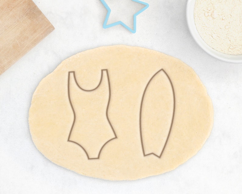 Swim Suit Cookie Cutter Swimsuit Cookie Cutter Surf Cookie | Etsy