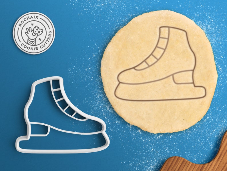 Ice Skating Cookie Cutter Hockey Cookie Cutter Ice Skating | Etsy