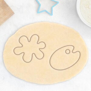 Paint Palette Cookie Cutter Paint Cookie Cutter Art Cookie | Etsy