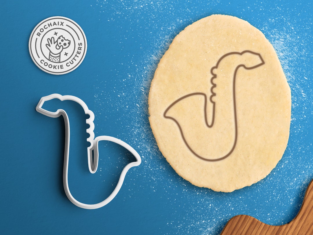 Saxophone Cookie Cutter – Saxophone Gift Musical Note Cookie Cutter ...