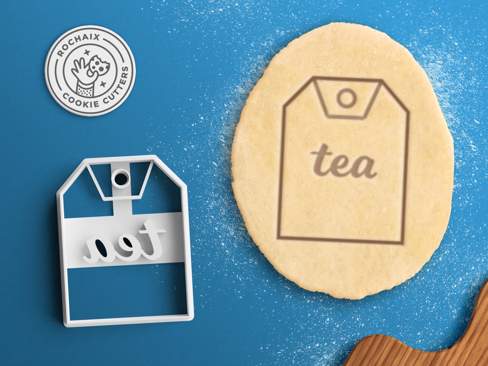 Tea Bag Cookie Template