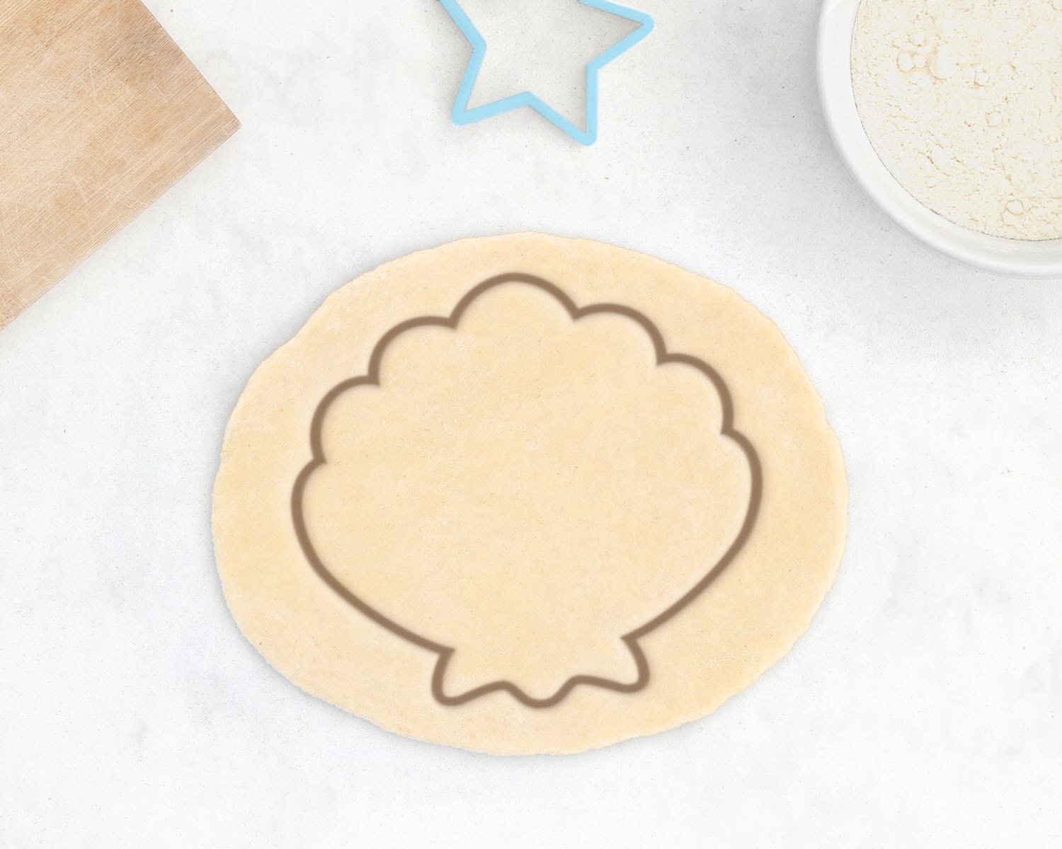 Clam Shell Cookie Cutter Sea Shell Cookie Cutter Mermaid | Etsy