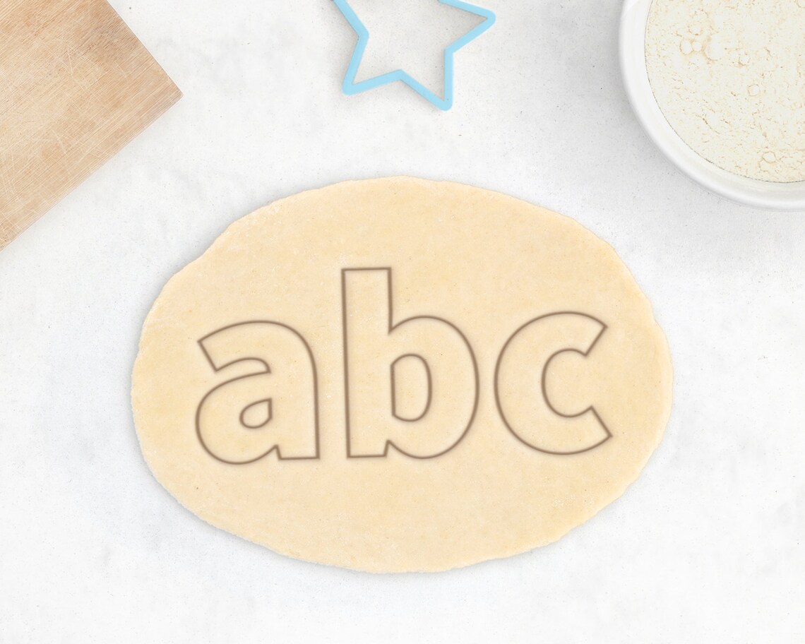 Alphabet Cookie Cutter Set Lower Case Letter Cookie Cutter | Etsy