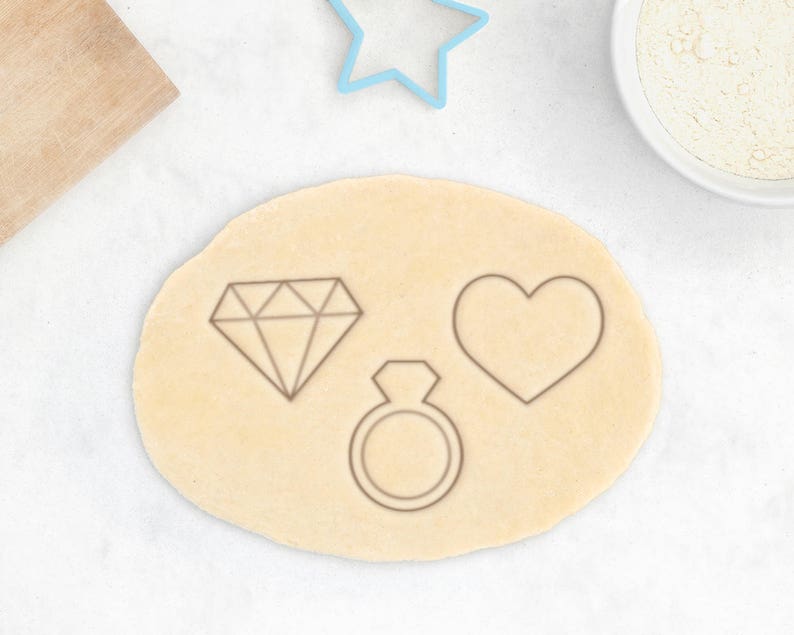 Engagement Ring Cookie Cutter Love Cookie Cutter Engagement | Etsy
