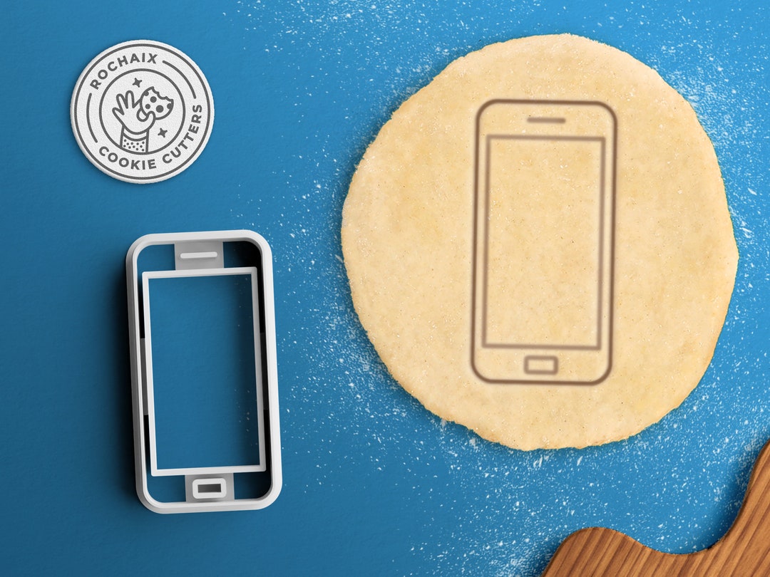 Smartphone Cookie Cutter – Smart Phone Cookie Cutter IOT Gift Emoji ...
