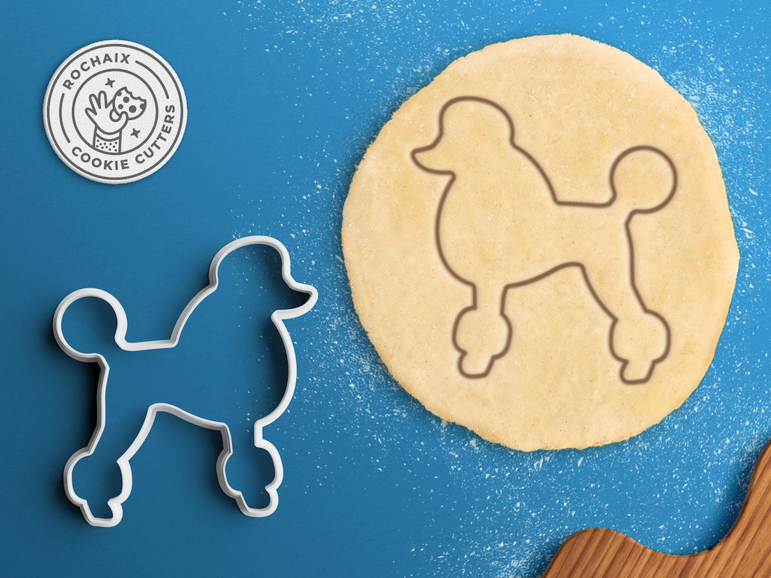 Poodle Cookie Cutter - Dog Cookie Cutter Custom Poodle Cookie Cutter ...