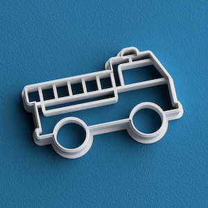 Firefighter Cookie Cutter – Fire Truck Cookie Cutter Flame Cookie ...