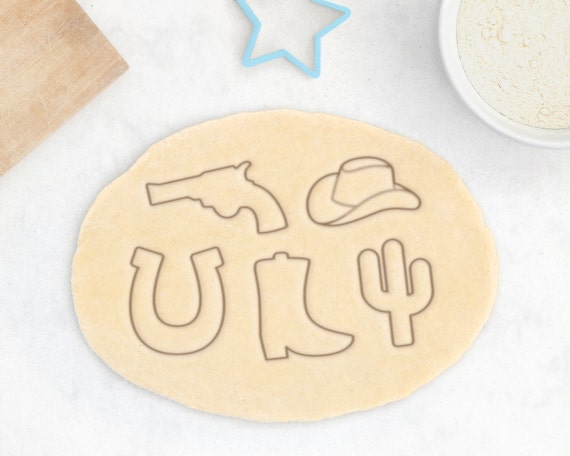 Cowboy Cookie Cutter Set Cowboy Cookie Cutter Western Cookie | Etsy