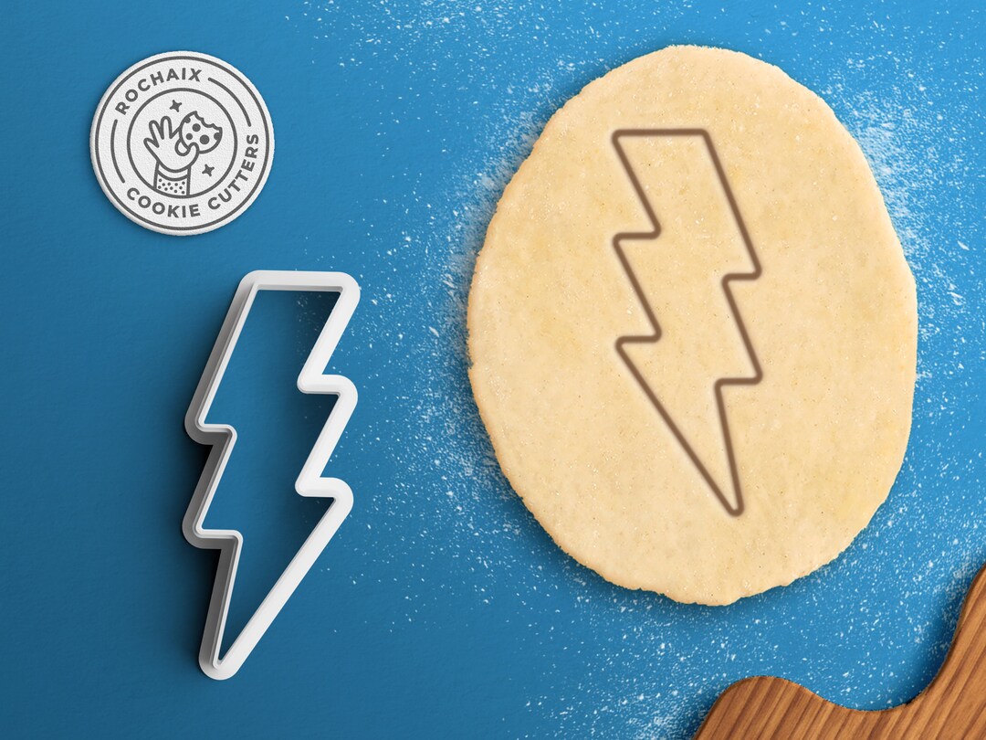 Lightning Bolt Cookie Cutter – Flash Cookie Cutter Umbrella Cookie Cutter Weather Forecaster ...