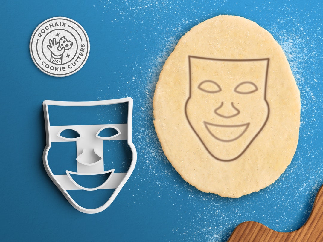 Drama Mask Cookie Cutter – Broadway Cookie Cutter Theater Cookies Movie ...