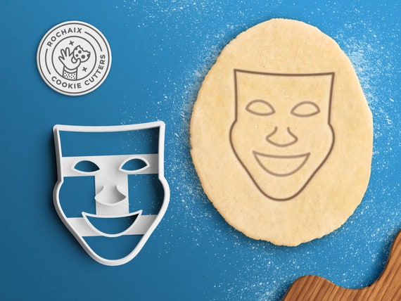 Drama Mask Cookie Cutter Broadway Cookie Cutter Theater - Etsy