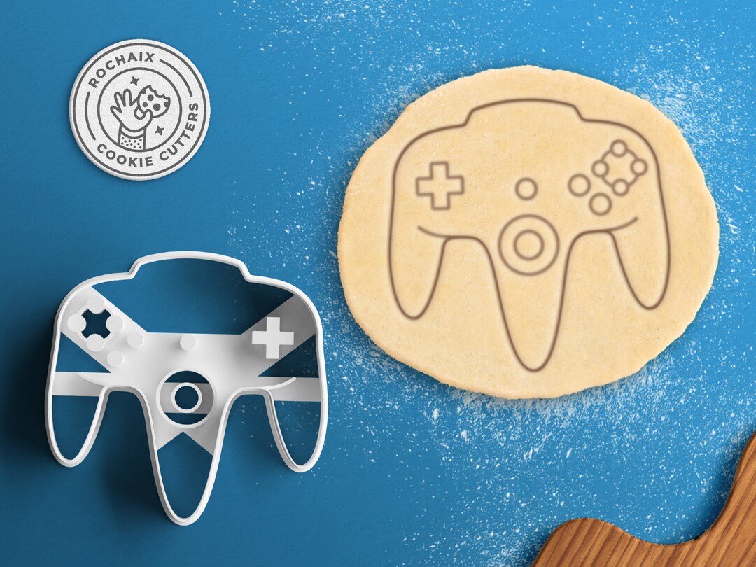 Video Game Controller Cookie Cutter - 64 Bits Video Game Console ...