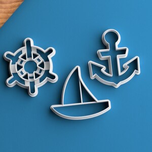 Ship Cookie Cutter – Nautical Cookie Cutter Sea Cookies Ship Wheel ...