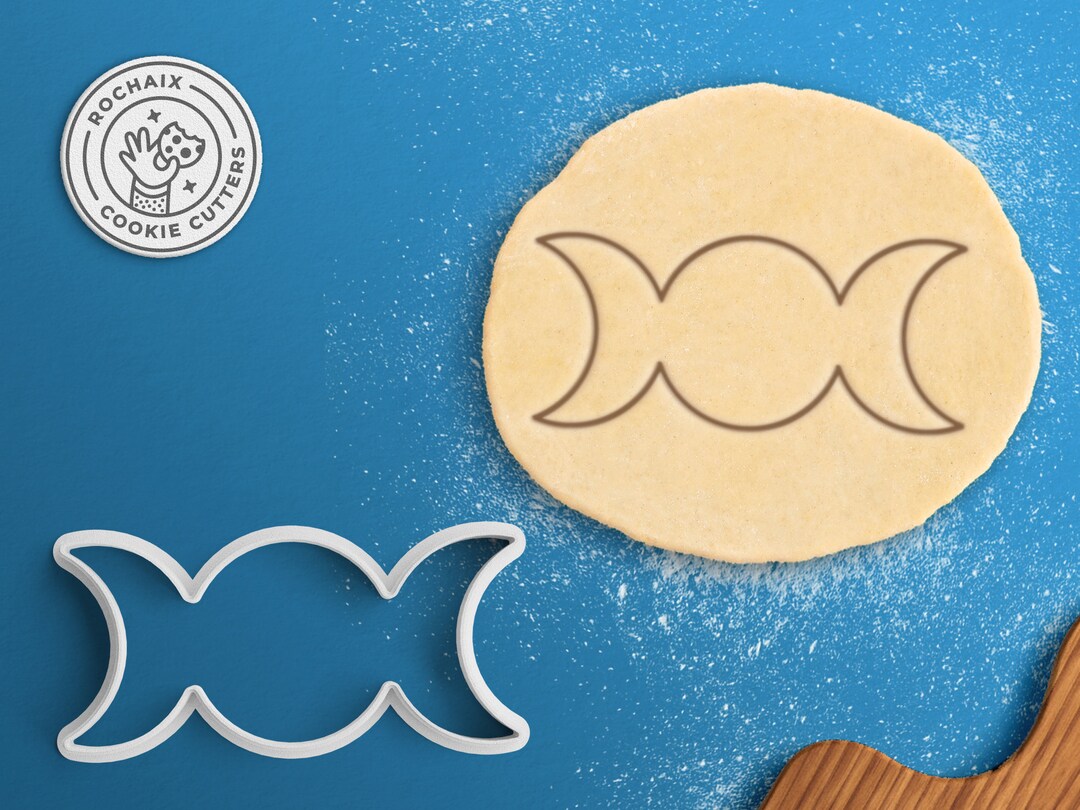 Triple Moon Cookie Cutter – Pagan Cookie Cutter Goddess Cookie Cutter ...
