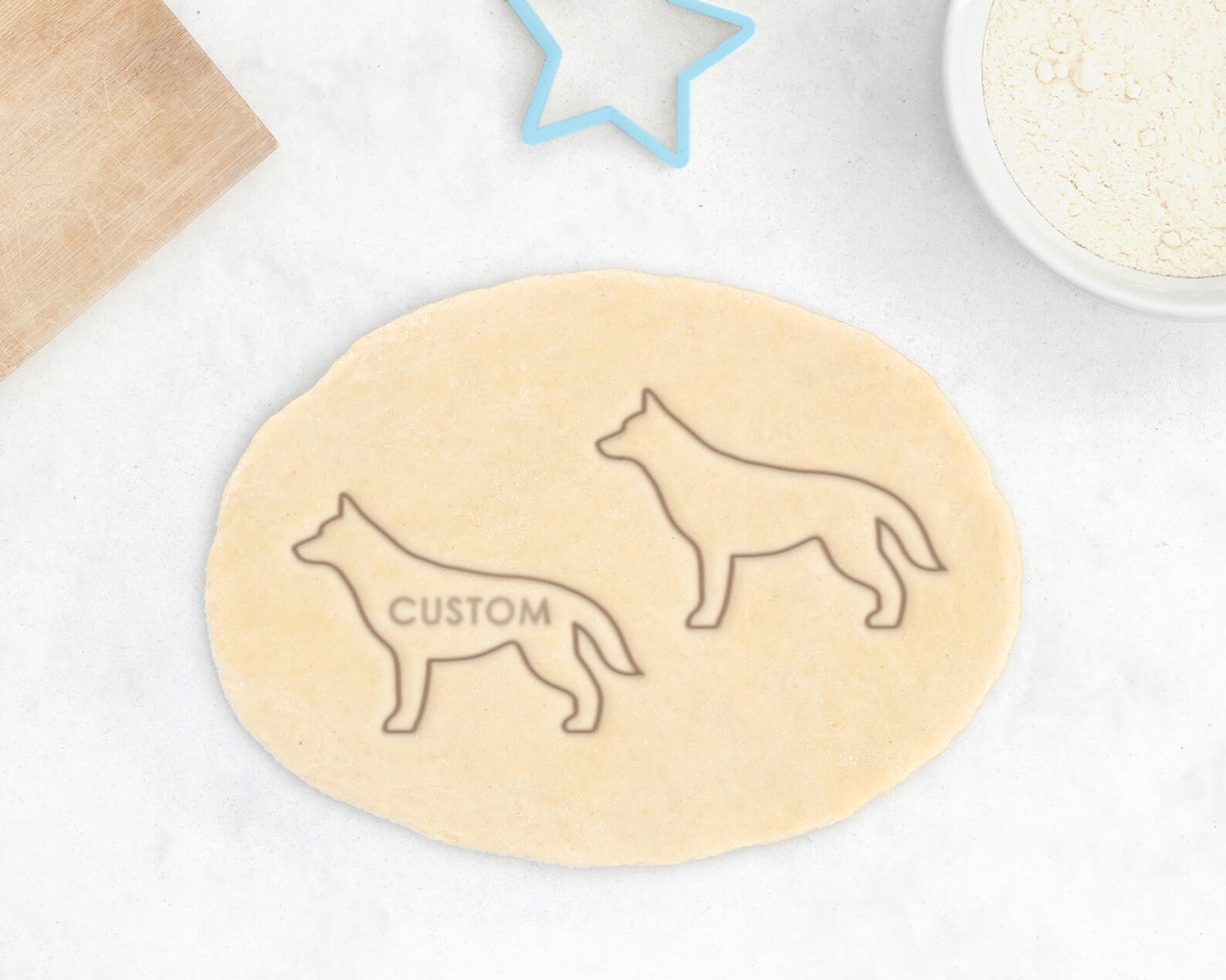 Personalized German Shepherd Cookie Cutter Custom German | Etsy