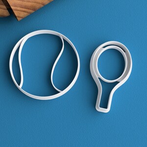 Tennis Racket Cookie Cutter – Tennis Cookie Cutter Tennis Ball Cookie ...
