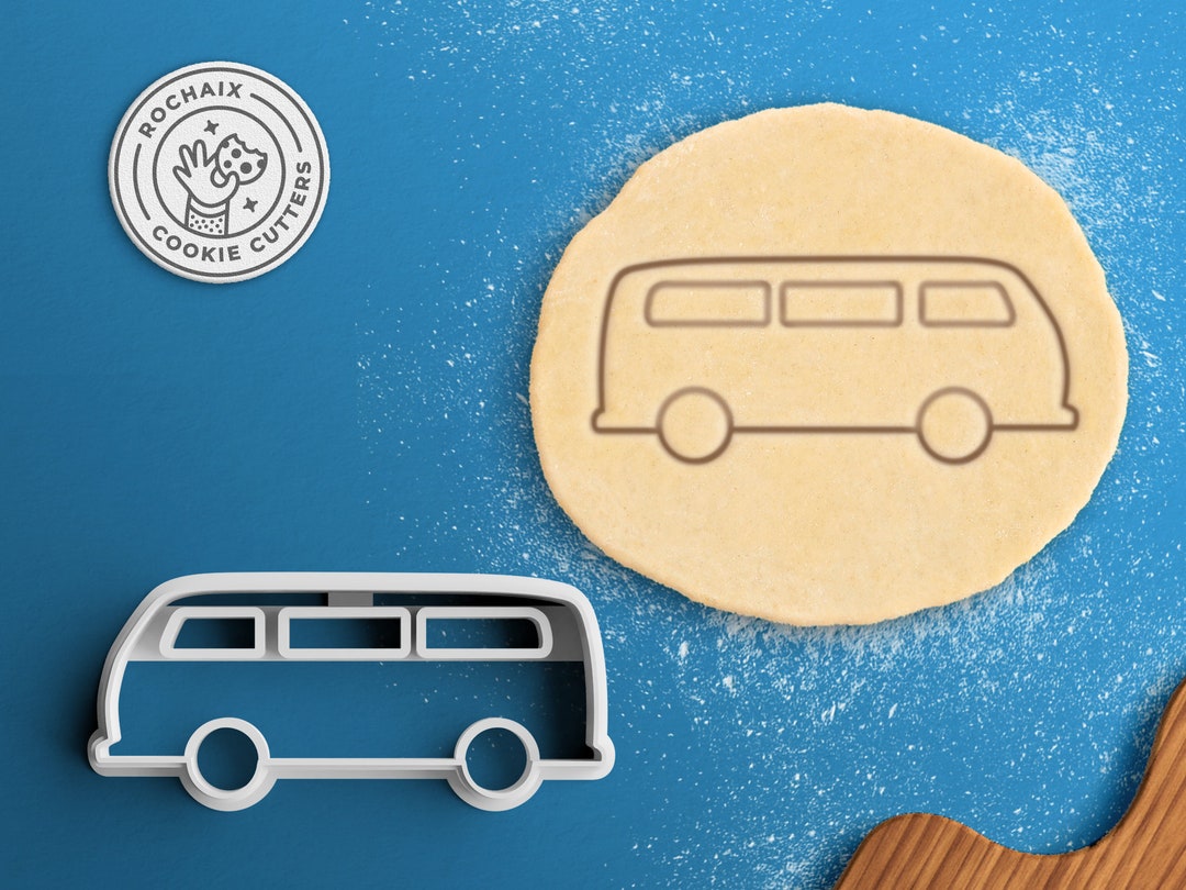 Camper Van Cookie Cutter – Vintage Bus Cookie Cutter Camper Cookie ...