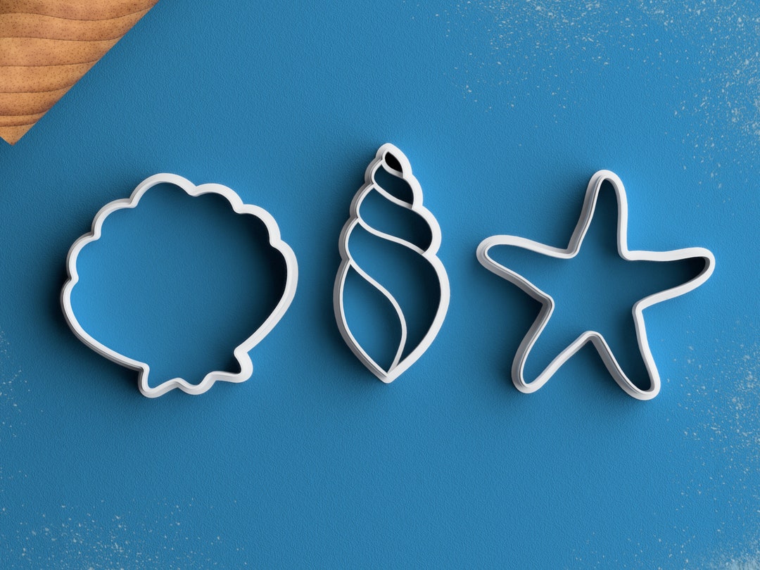 Clam Shell Cookie Cutter – Sea Shell Cookie Cutter Sea Star Cookie ...