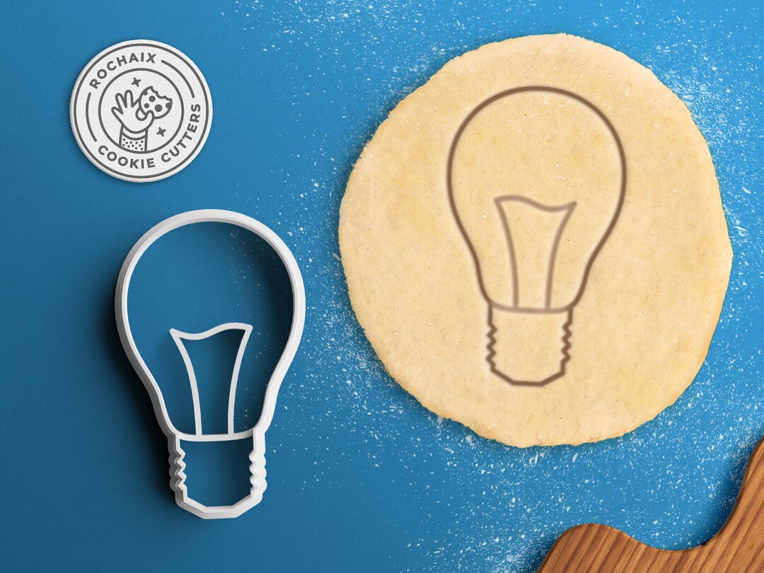 Light Bulb Cookie Cutter – Lightbulb Cookie Cutter Science Cookie ...