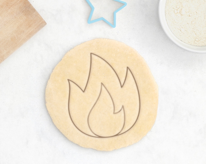 Firefighter Cookie Cutter Fire Truck Cookie Cutter Flame | Etsy