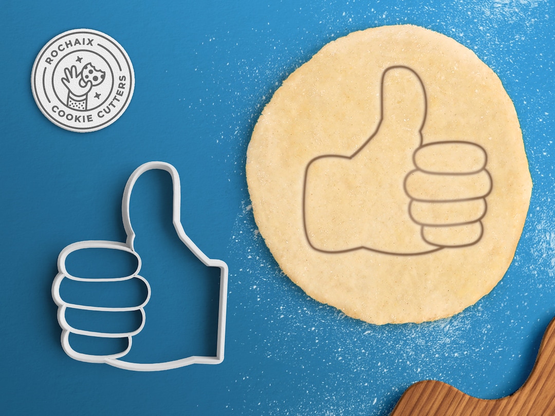 Like Hand Cookie Cutter – Hand Emoji Cookie Cutter Emoji Gift Middle ...