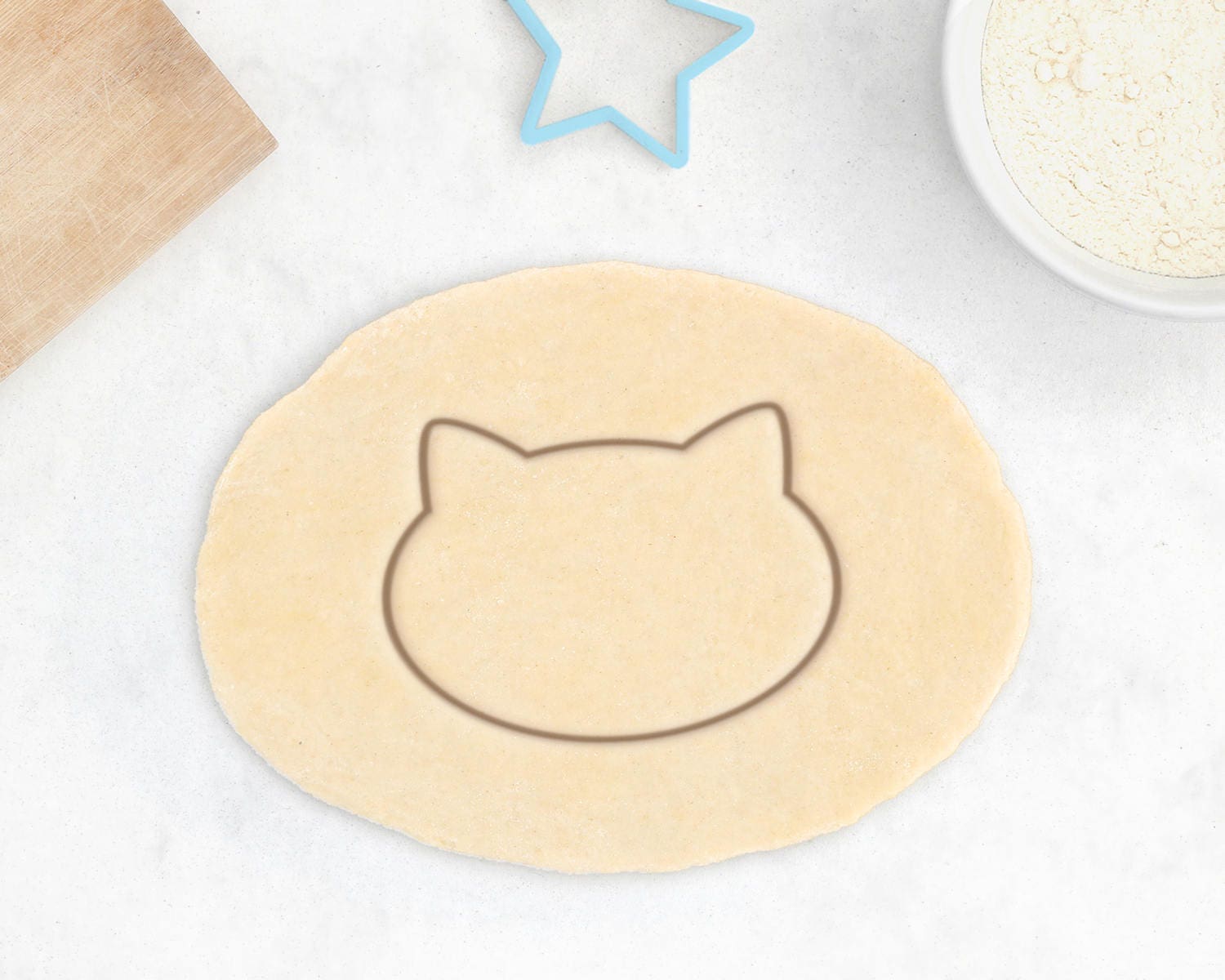 Minimal Cat Cookie Cutter Cute Cat Paw Cookie Cutter Crazy | Etsy